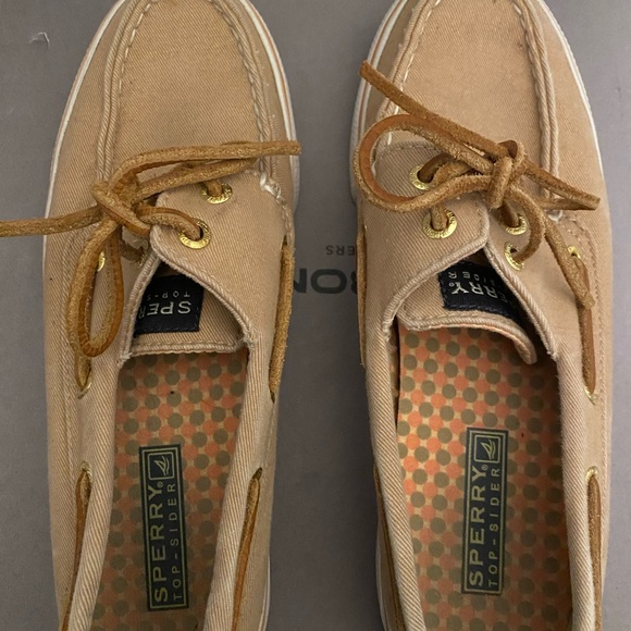 Sperry | Shoes | Sperry Topsider Boat Shoes W Light Orange Accent ...